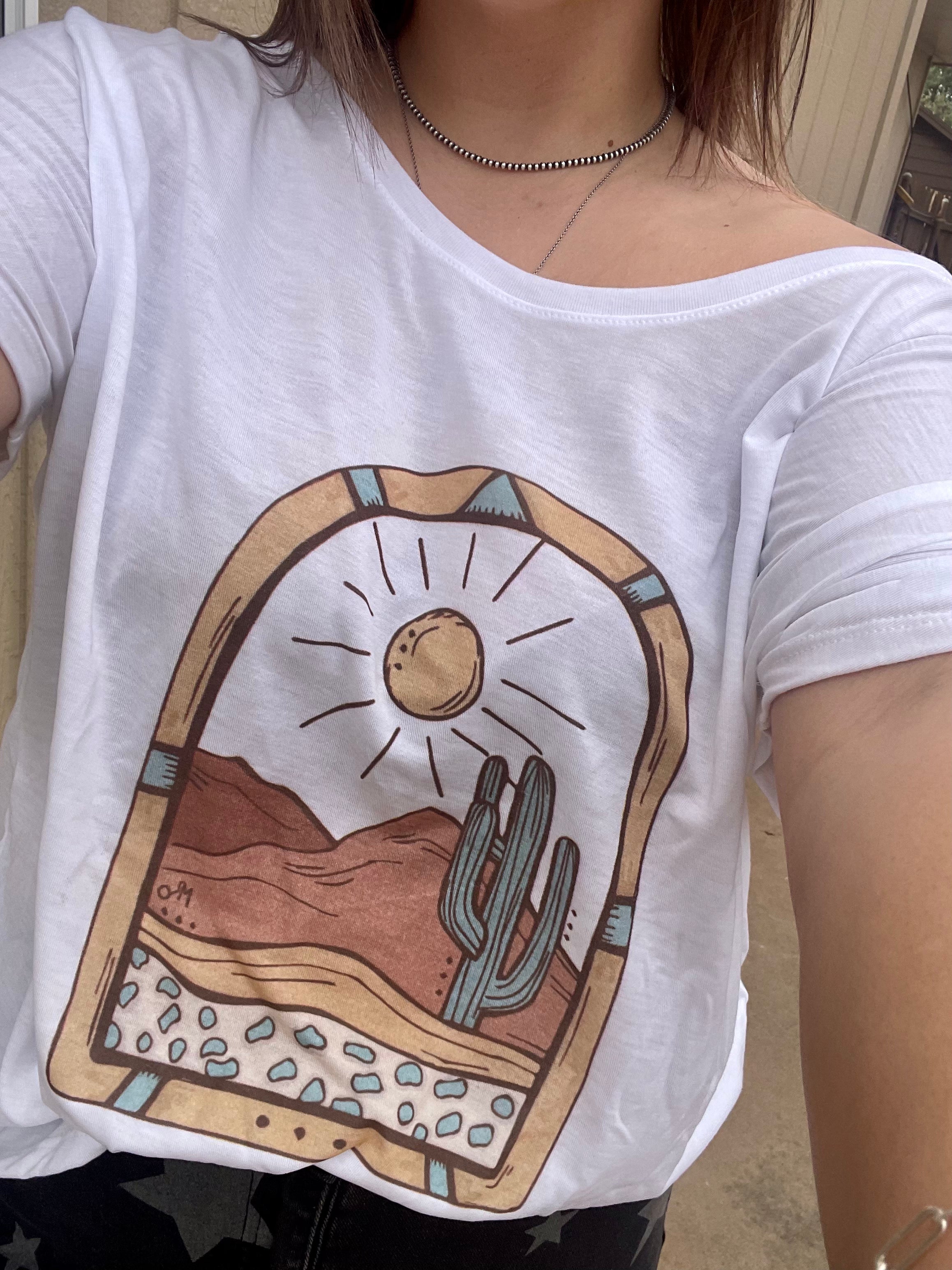 Desert Drifter Tee – Buckin’ Bluebonnets